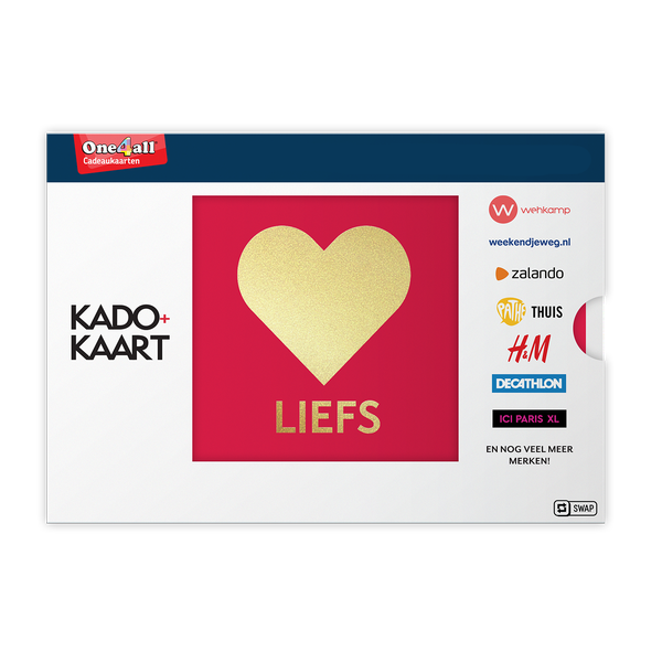 Kado + kaart Liefs € 10 online kopen | AH Voordeelshop